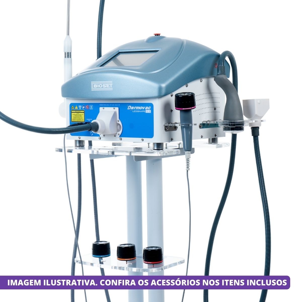 Dermovac 2.0 Bioset - Radiofrequência, Vacuoterapia e LED + KIT ...