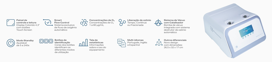 Medplus V – Aparelho Gerador de Ozônio com Vácuo - Philozon | HS Med | Aparelhos de Estética ...