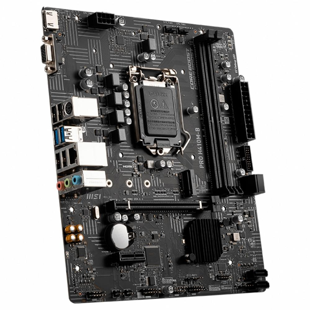 Placa Mãe MSI PRO H410M-B DDR4 Socket LGA1200 M-ATX CHIPSET Intel H410 ...