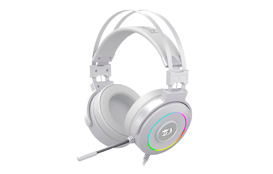 Headset Gamer Redragon Lamia 2 Lunar White H320 RGB Surround 7.1 Branco ...
