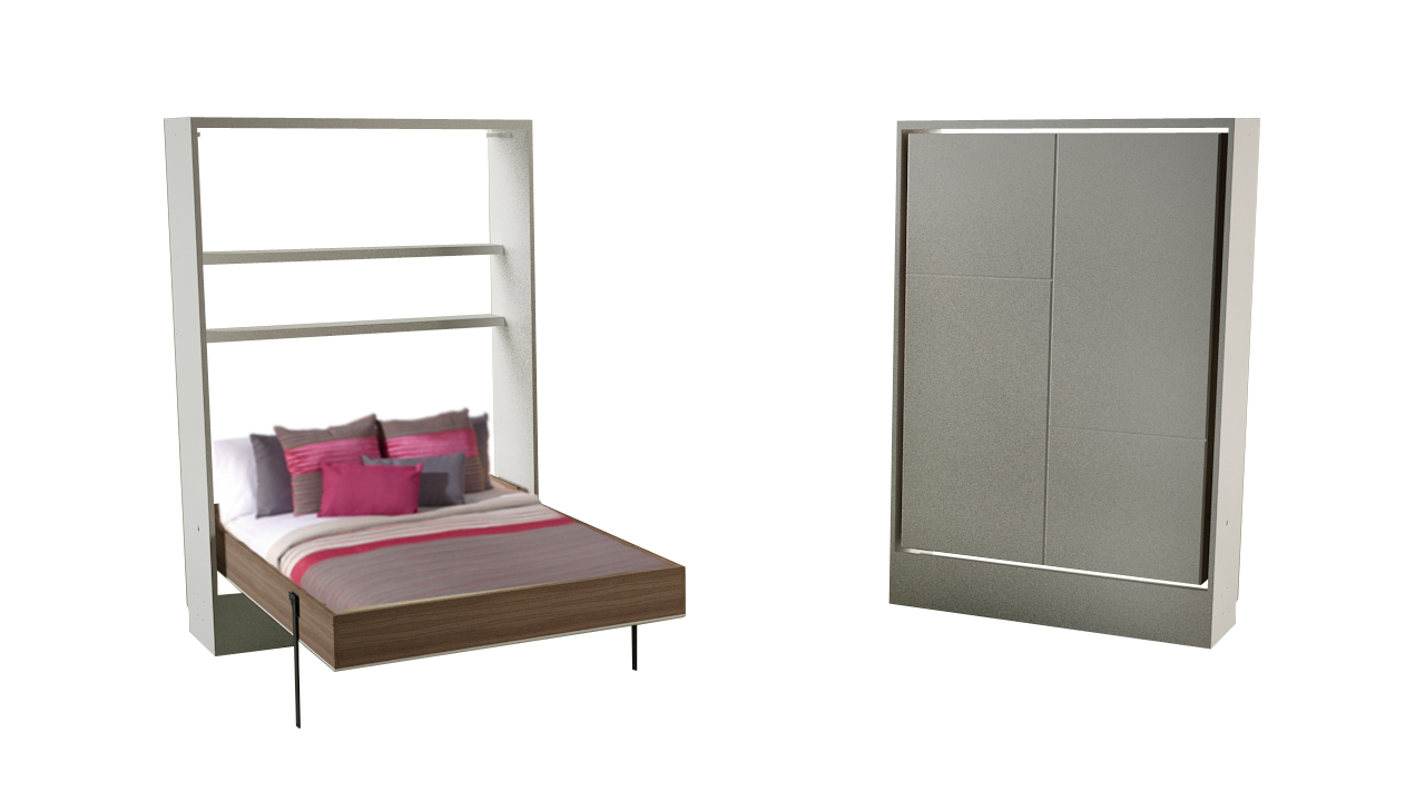 Cama de casal vertical | Hiddenbed Brasil