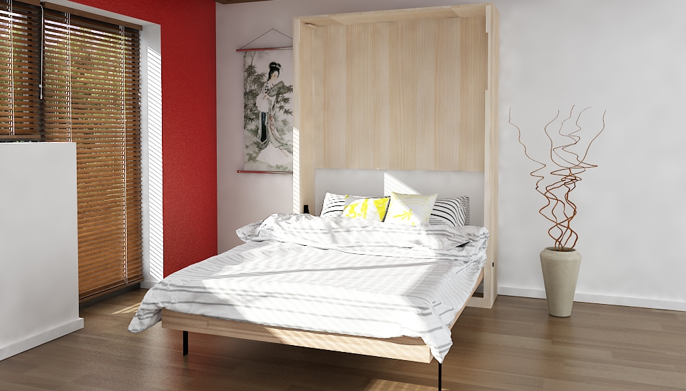 Cama de casal vertical | Hiddenbed Brasil