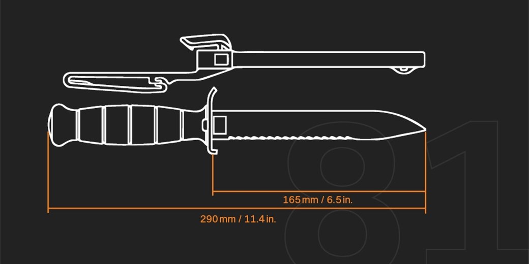 Faca Glock Tática com Serra FM 81 | Nordens