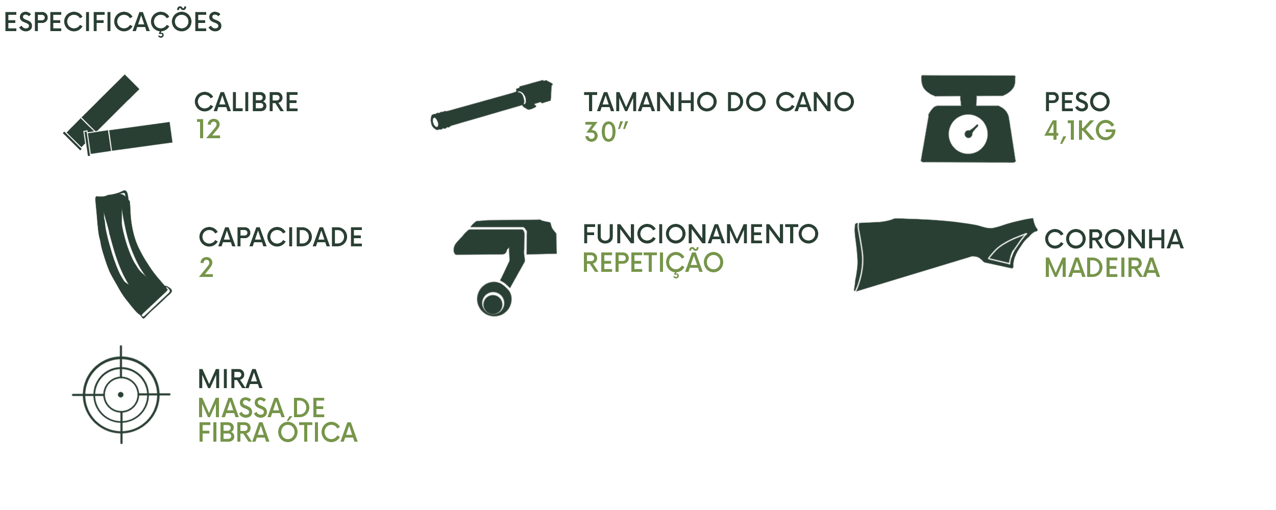Espingarda CBC Khan K500 Deluxe Double Trap 30" Calibre 12 | Nordens