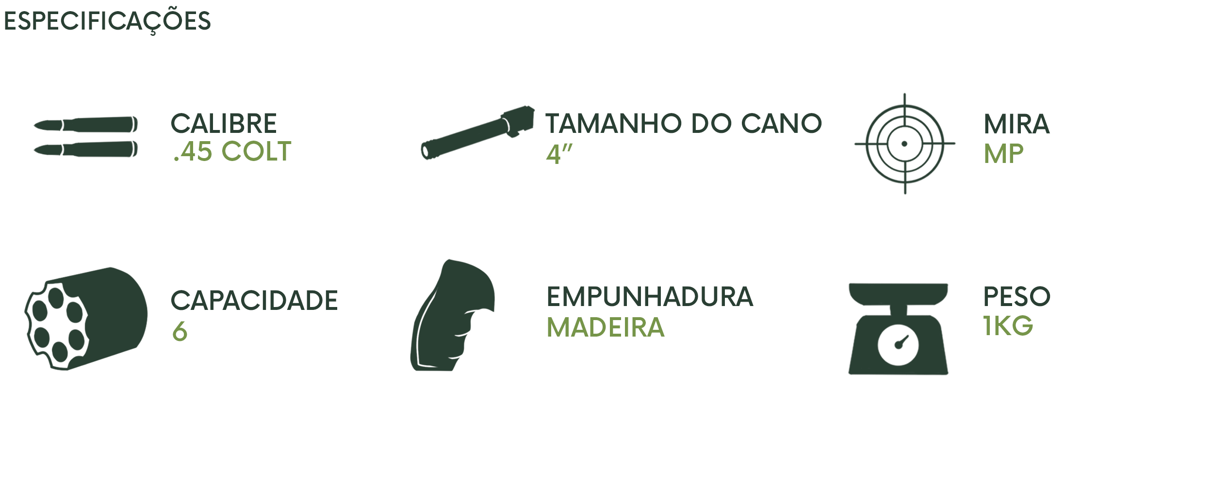 Revólver Taurus Imperador 4" Calibre .45 Colt Madeira | Nordens