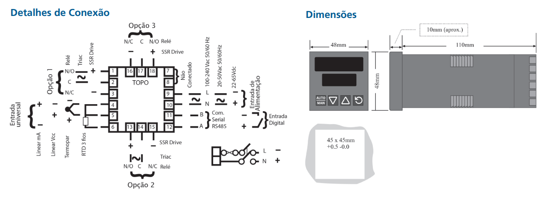 CONTROLADOR DE TEMPERATURA E PROCESSOS WEST 6100+ | P6100+ | BRFLUX ...